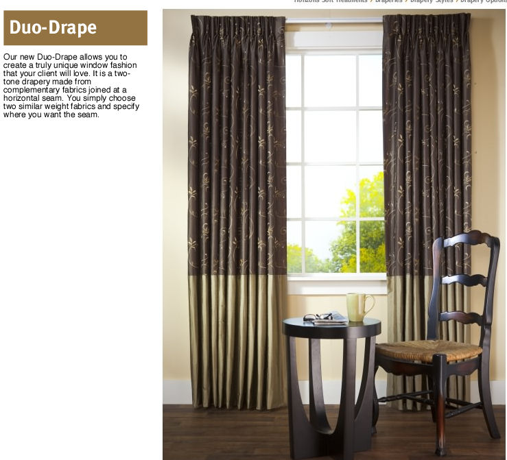Horizons Soft Treatments Draperies Side Panels, Horizons Fabric Drapery ...
